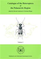 Catalogue of the Heteroptera of the Palaearctic Region, vol. 1 ...