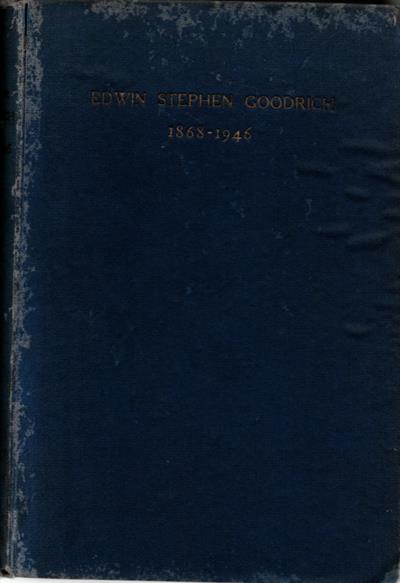 Edwin Stephen Goodrich 1868-1946 Obituary and The Study of Nephridia ...
